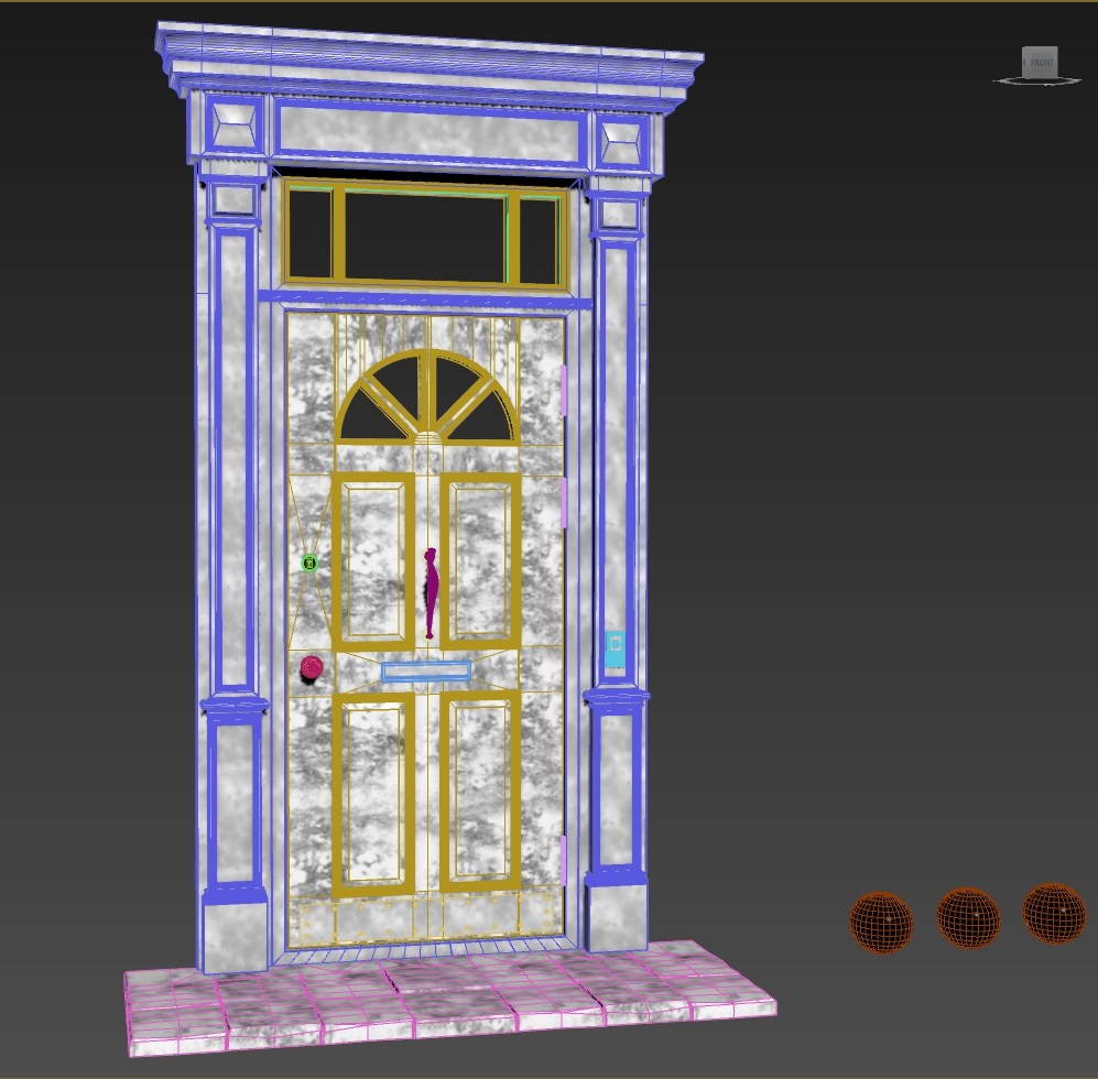Entrance door 3D model - TurboSquid 1327529