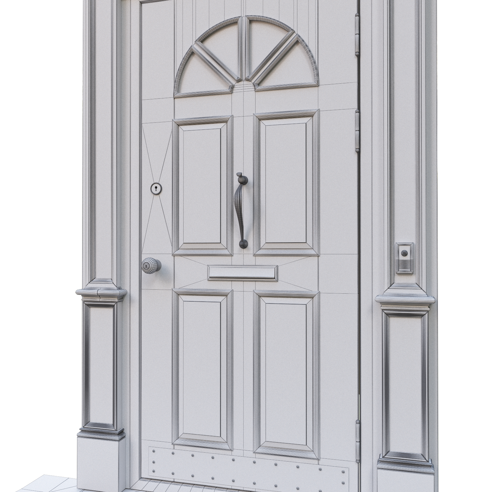 Entrance door 3D model - TurboSquid 1327529