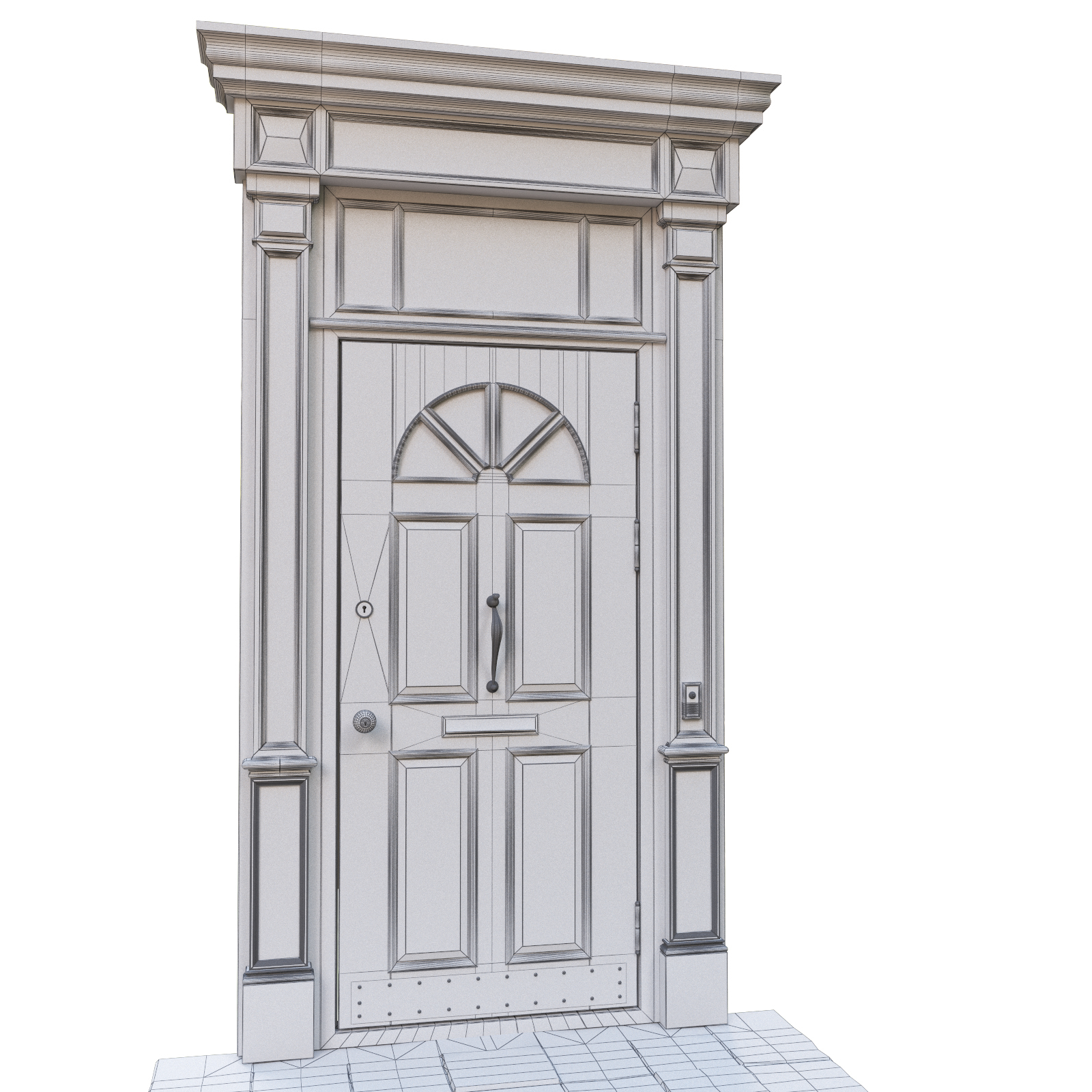 Entrance door 3D model - TurboSquid 1327529