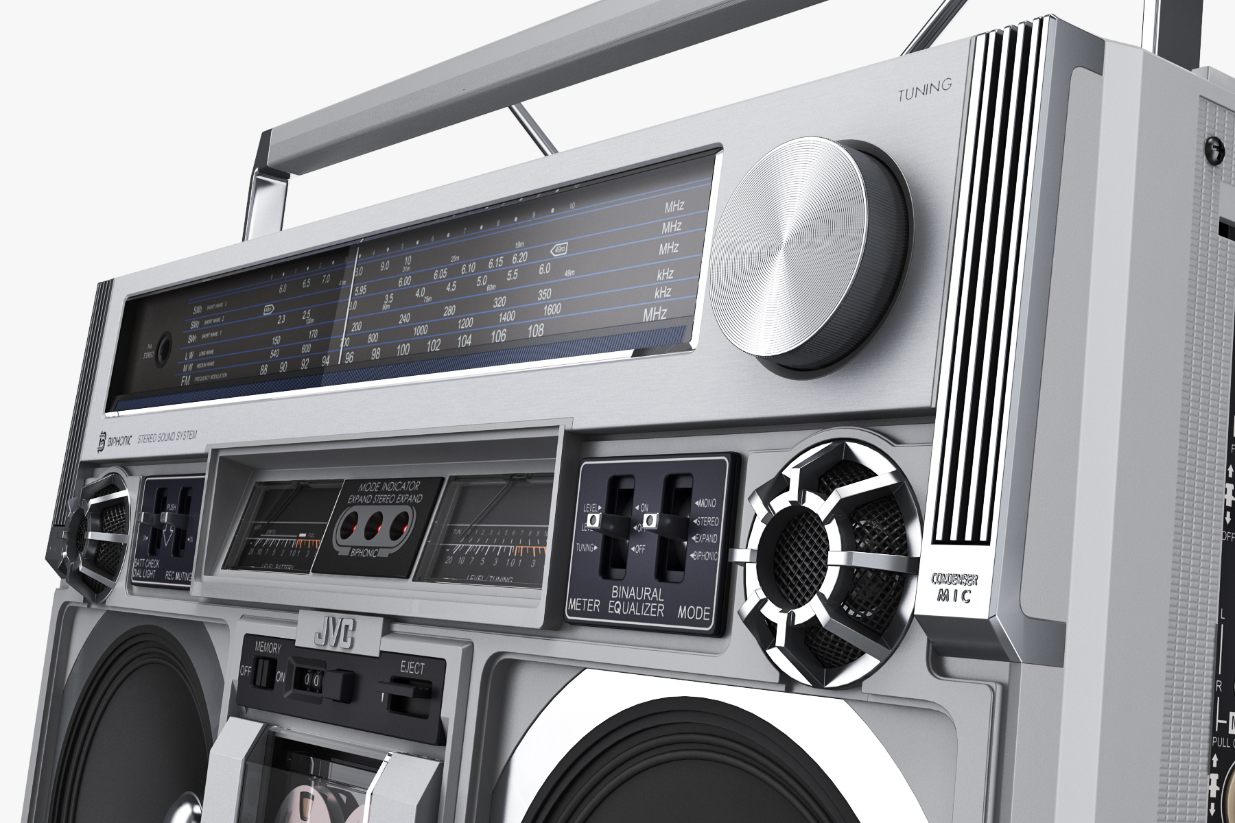 3D retro boombox jvc rc-838 - TurboSquid 1327897