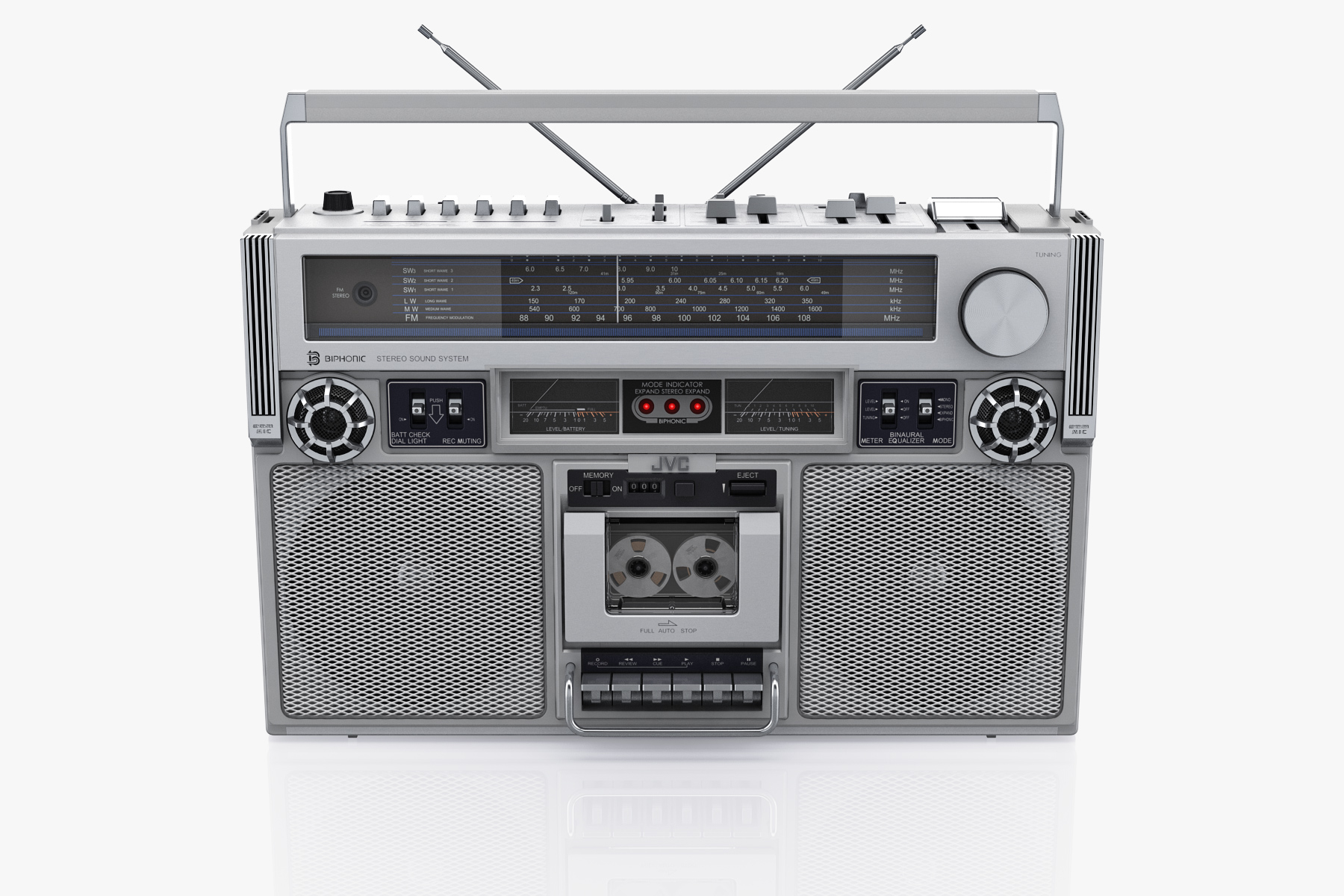 3D retro boombox jvc rc-838 - TurboSquid 1327897
