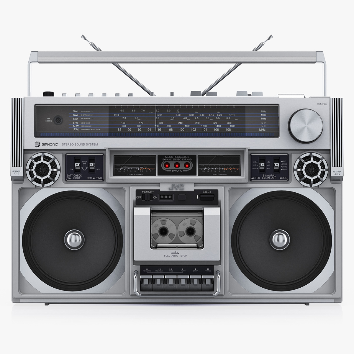 3D retro boombox jvc rc-838 - TurboSquid 1327897