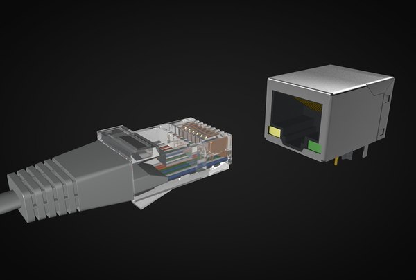 Rj45 Connector 3D Models for Download | TurboSquid