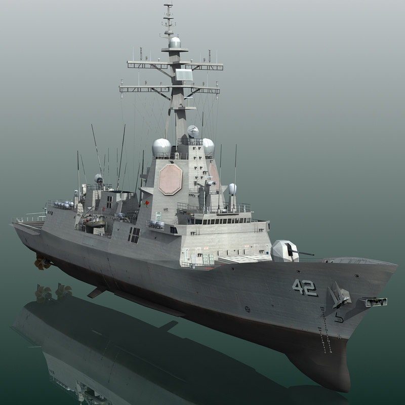3D model hmas sydney 42 class destroyer - TurboSquid 1328228