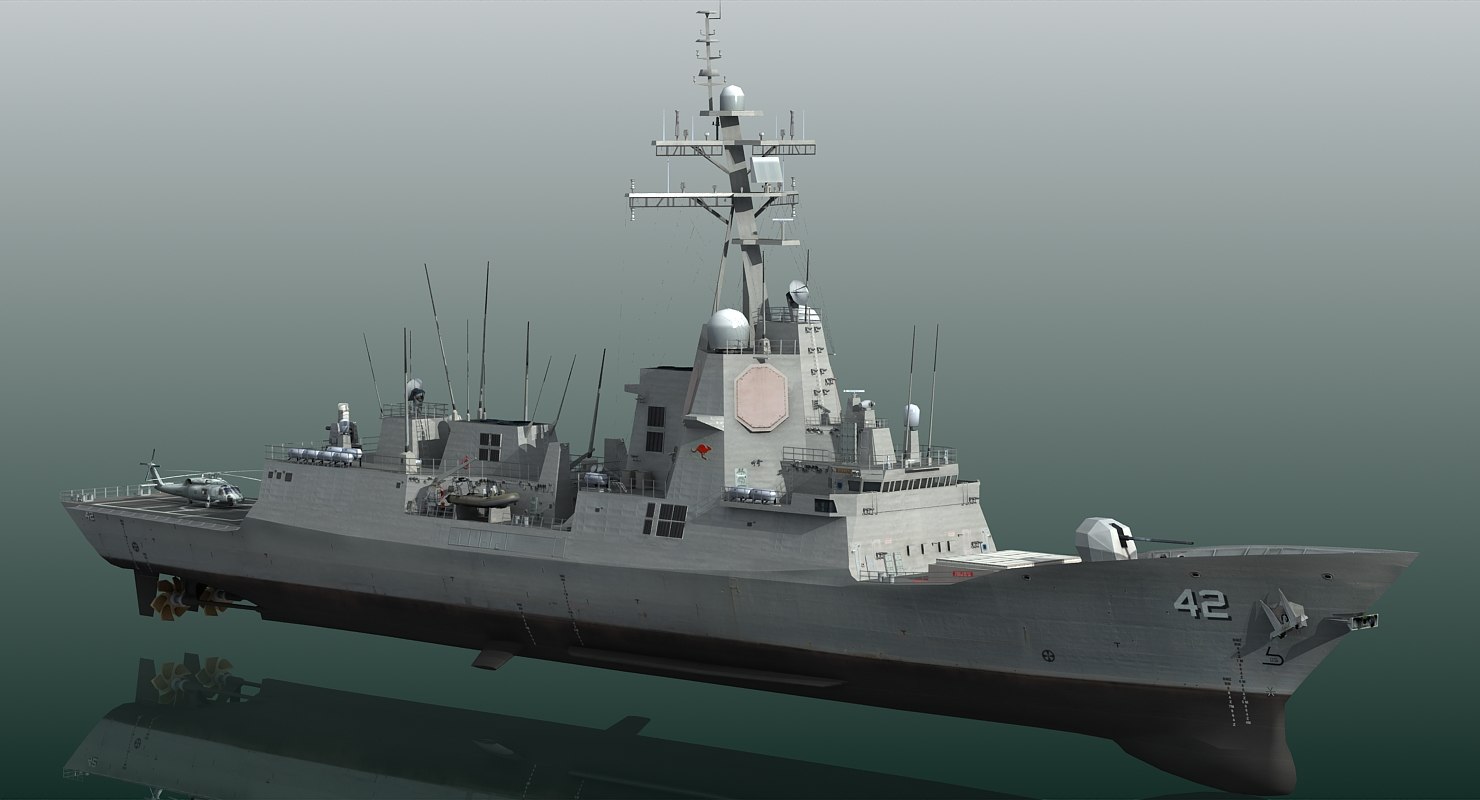 Hmas sydney 42 class destroyer 3D - TurboSquid 1328232