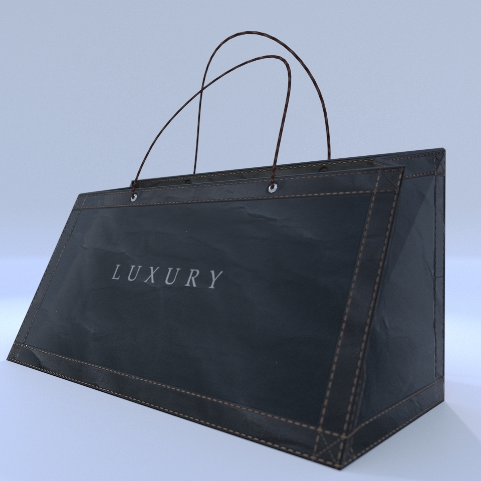 Canvas shopping bag 3D model - TurboSquid 1328240