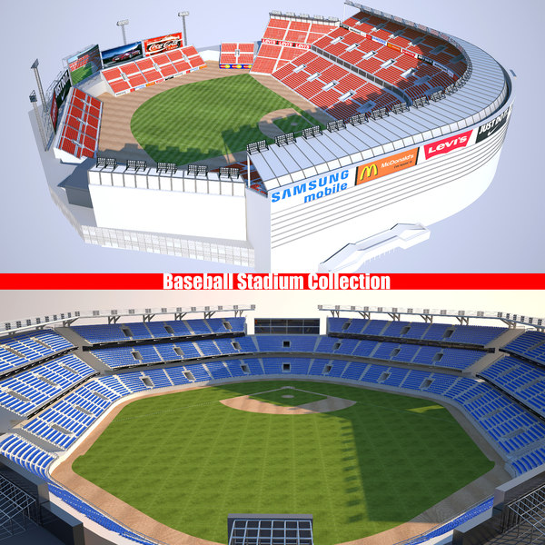 3d baseball stadium model