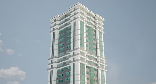 3D 20 floor building - TurboSquid 1328501