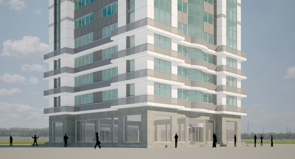 3D 20 floor building - TurboSquid 1328501