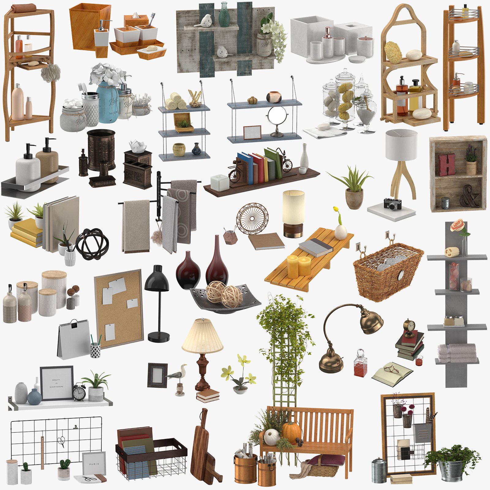 3D decor sets model - TurboSquid 1328864