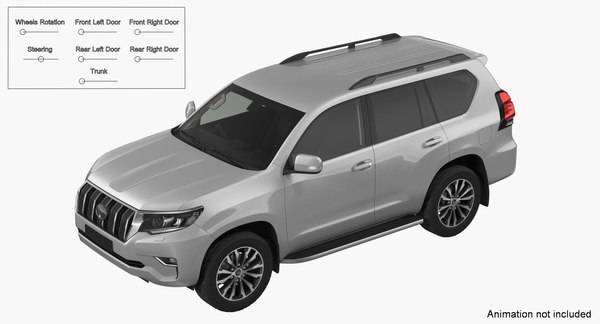 3D toyota prado 2018 rigged - TurboSquid 1329182