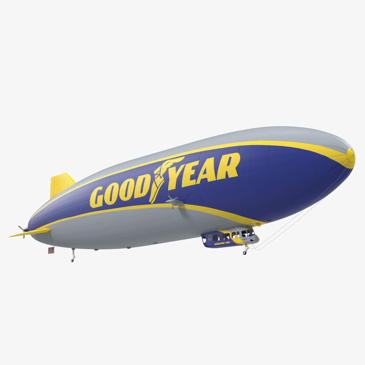 Dirigível Dirigível Goodyear Rigged Modelo 3D - TurboSquid 1329192
