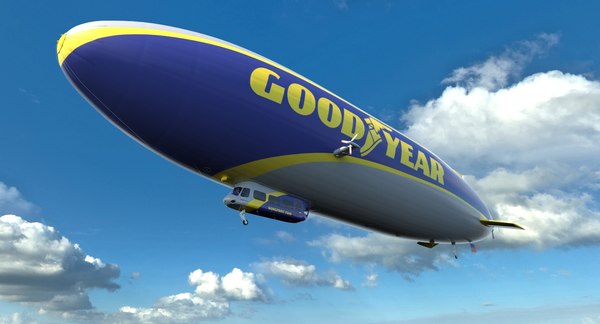 Dirigível Dirigível Goodyear Rigged Modelo 3D - TurboSquid 1329192