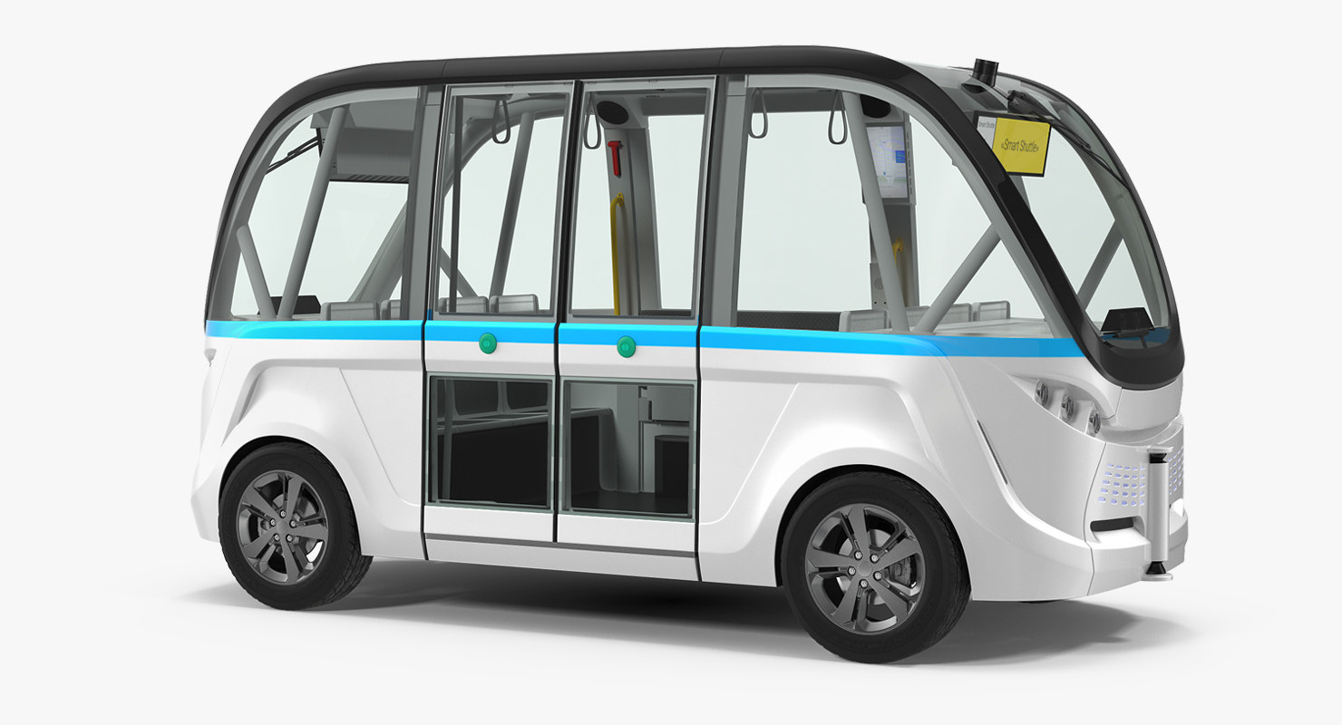 Electric driverless bus generic 3D model - TurboSquid 1329411