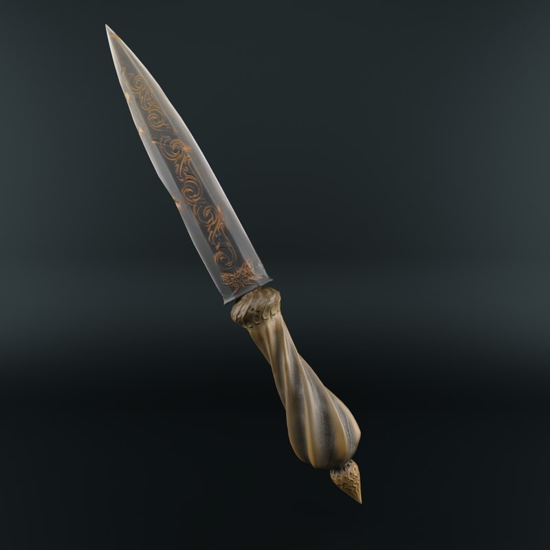 3D dagger - TurboSquid 1329423