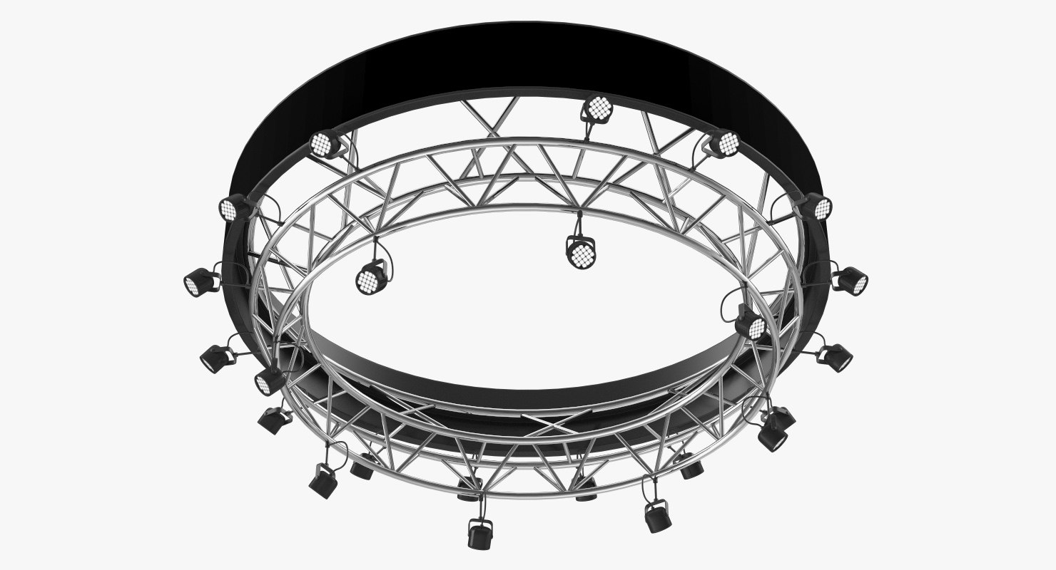 3D truss stage lighting scene - TurboSquid 1329540