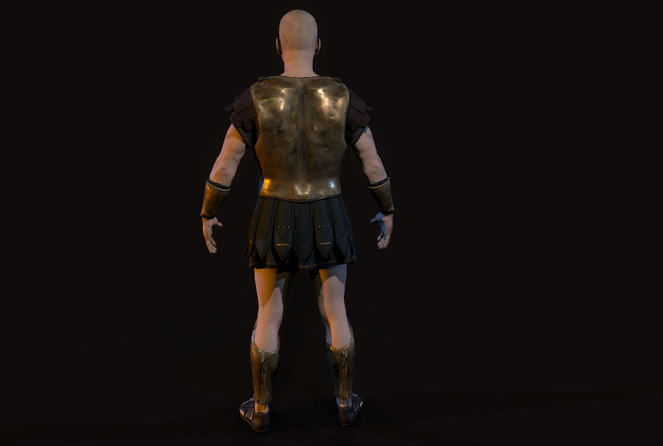 3D model greek hoplite - TurboSquid 1329651