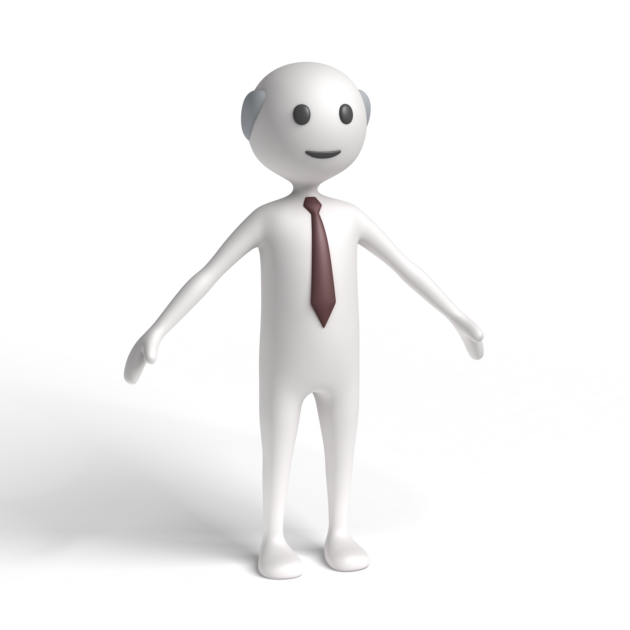 Cartoon icon character 3D model - TurboSquid 1330182