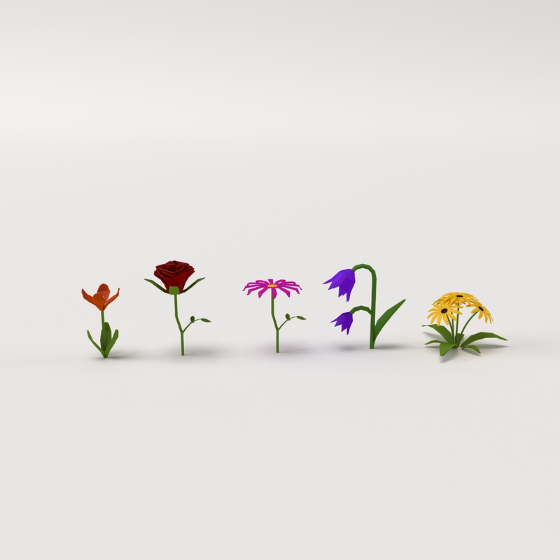3D forest trees flowers grasses - TurboSquid 1330198