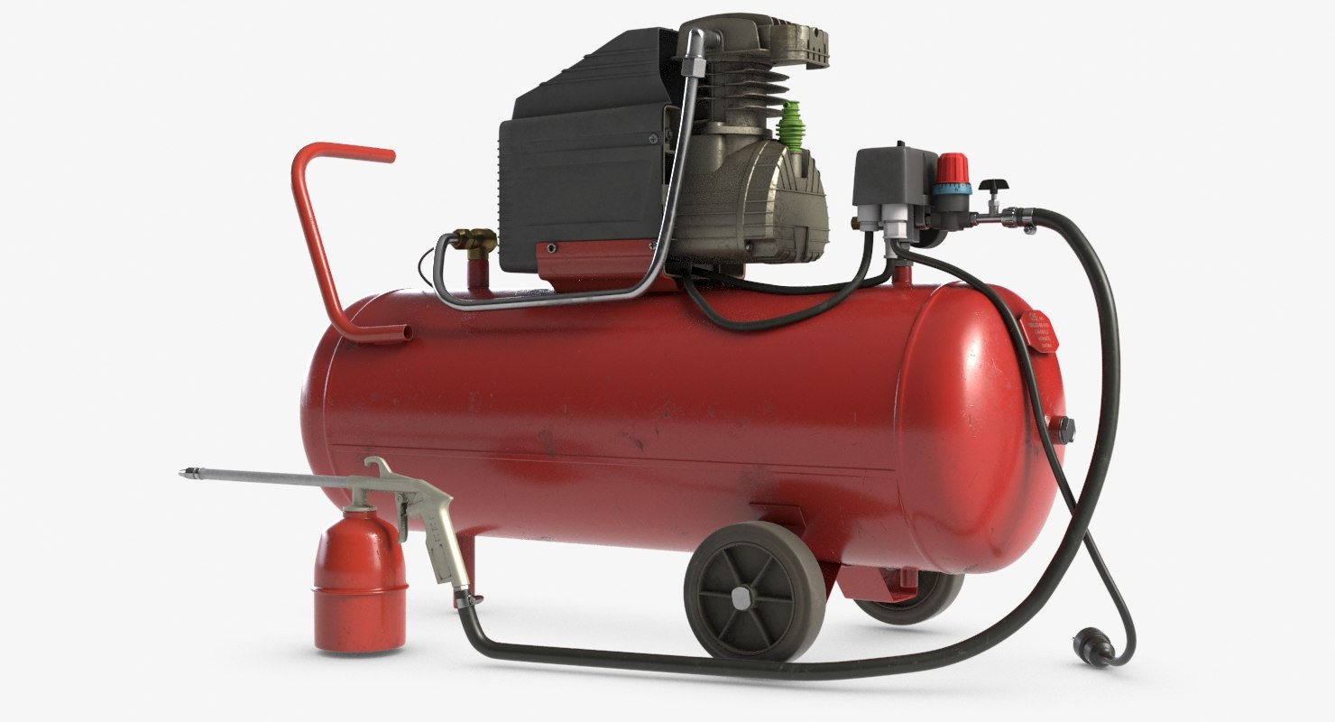 Air compressor 3D model - TurboSquid 1330370
