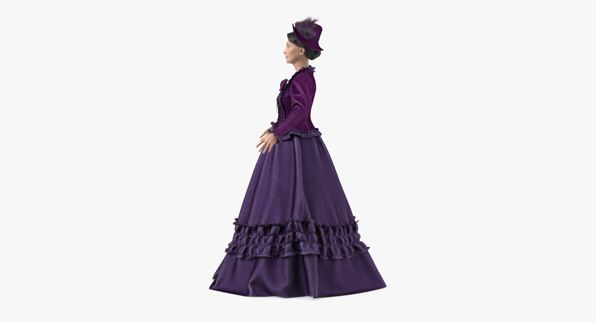 Lady victorian age 3D model - TurboSquid 1330467