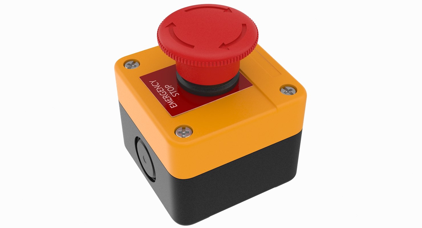3D model emergency button - TurboSquid 1330519