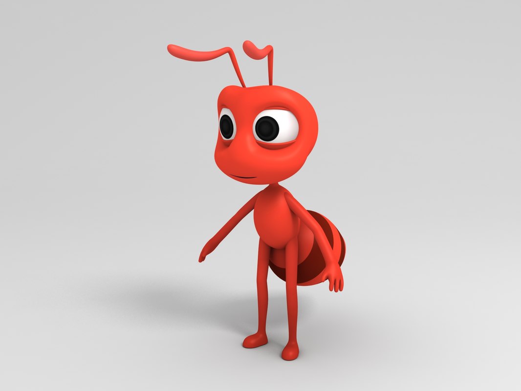 3D ant character cartoon model - TurboSquid 1330576