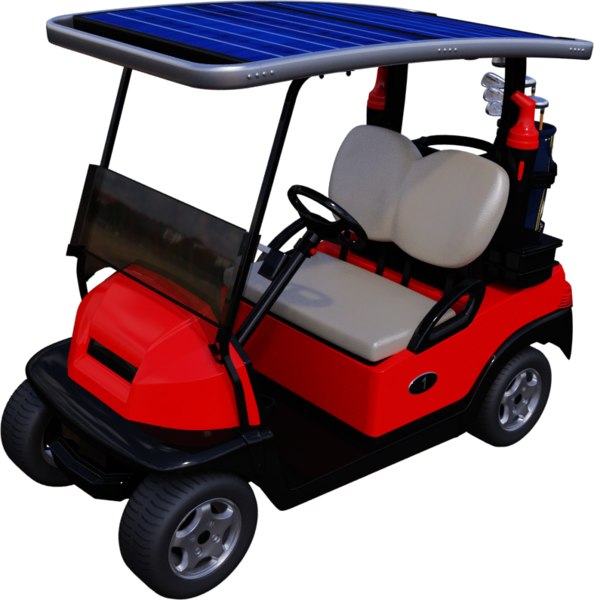 Solar golf cart 3D model - TurboSquid 1330608