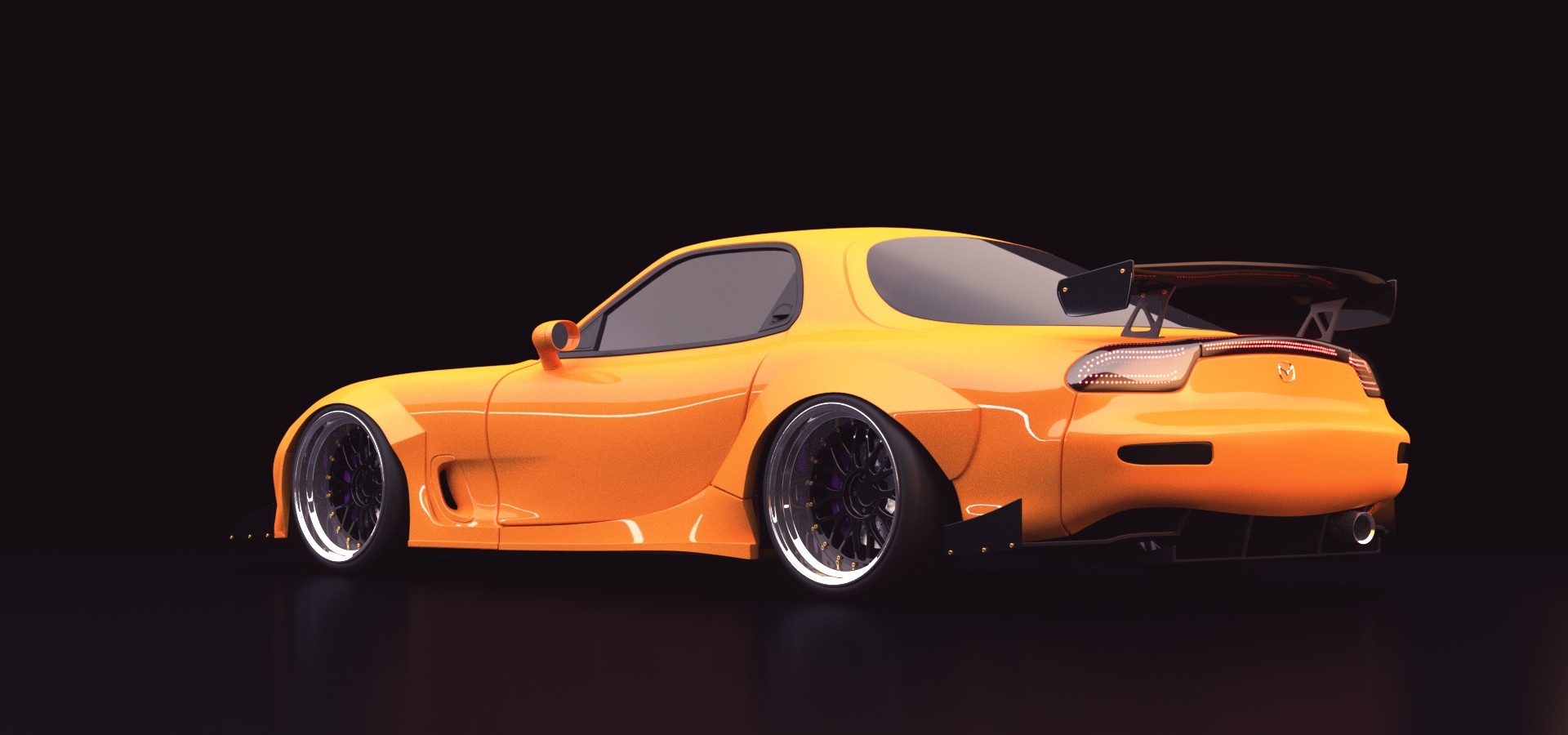 Custom modified rx-7 3D model - TurboSquid 1330757
