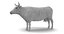 Cow modeled 3D - TurboSquid 1330783