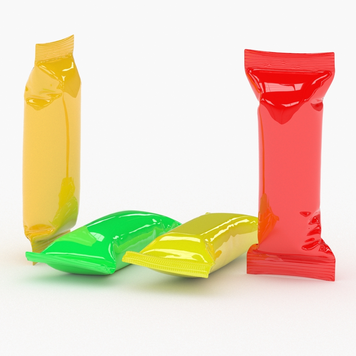 Candy wrappers v1 3D model - TurboSquid 1330995