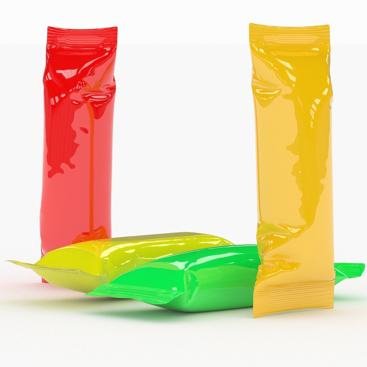 Candy wrappers v1 3D model - TurboSquid 1330995