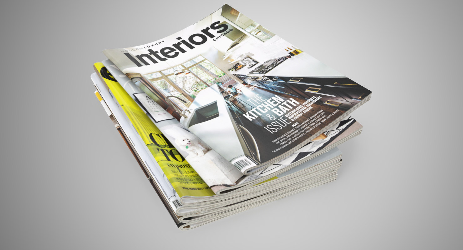 3D model realistic magazines open set - TurboSquid 1331048