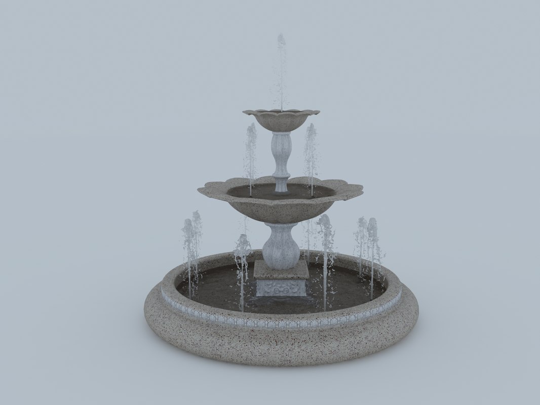 Design fountain model - TurboSquid 1331049
