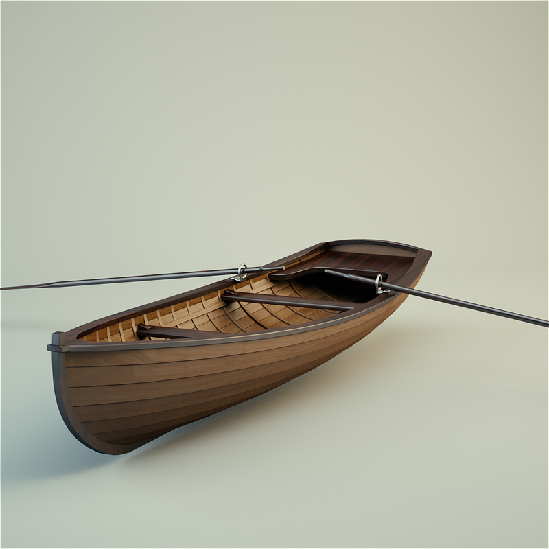 Ruderboot 3D-Modell - TurboSquid 1331061