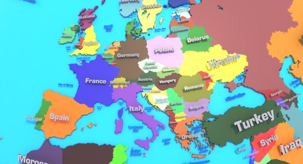 3D geopolitical earth globe states - TurboSquid 1331108