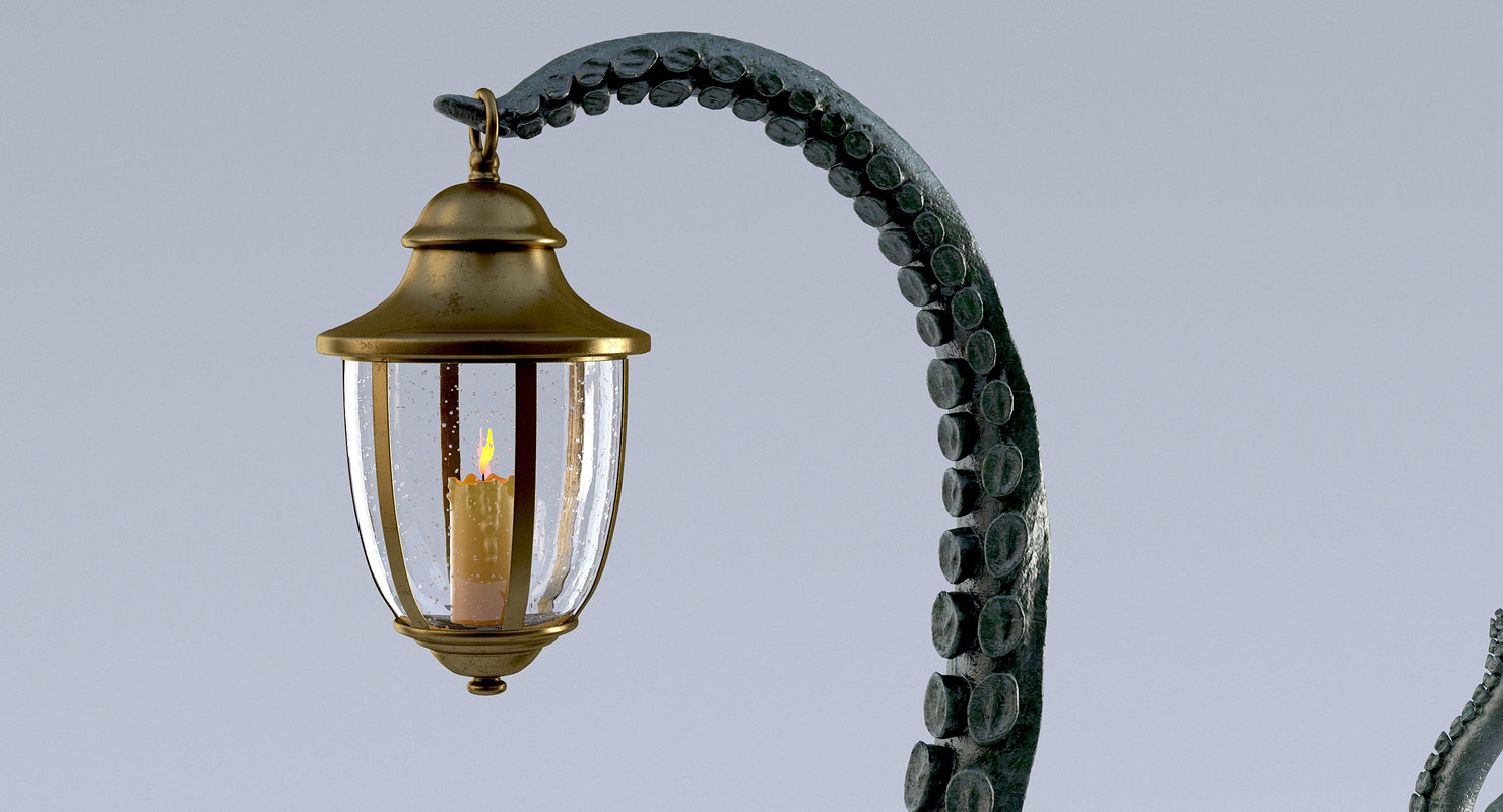 Octopus lamp statue lights 3D - TurboSquid 1331176