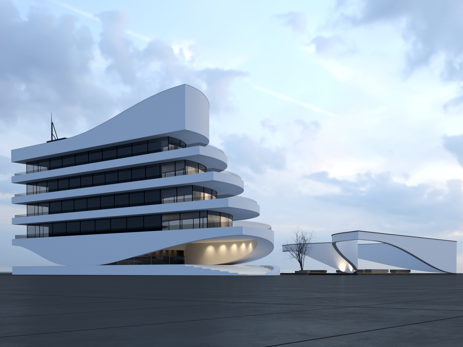 Building concept model - TurboSquid 1331182