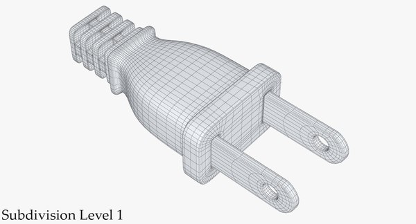 Power plug 3D model - TurboSquid 1331210