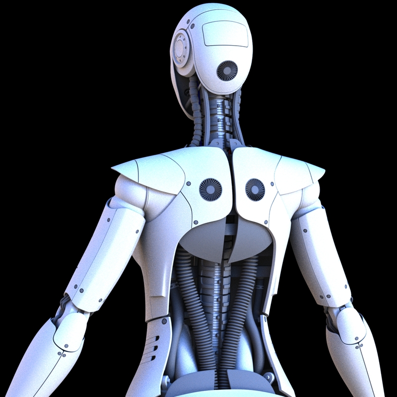 3D female robot model - TurboSquid 1331220