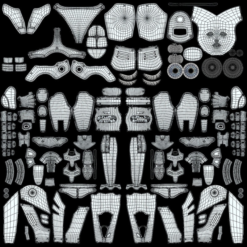 3D female robot model - TurboSquid 1331220