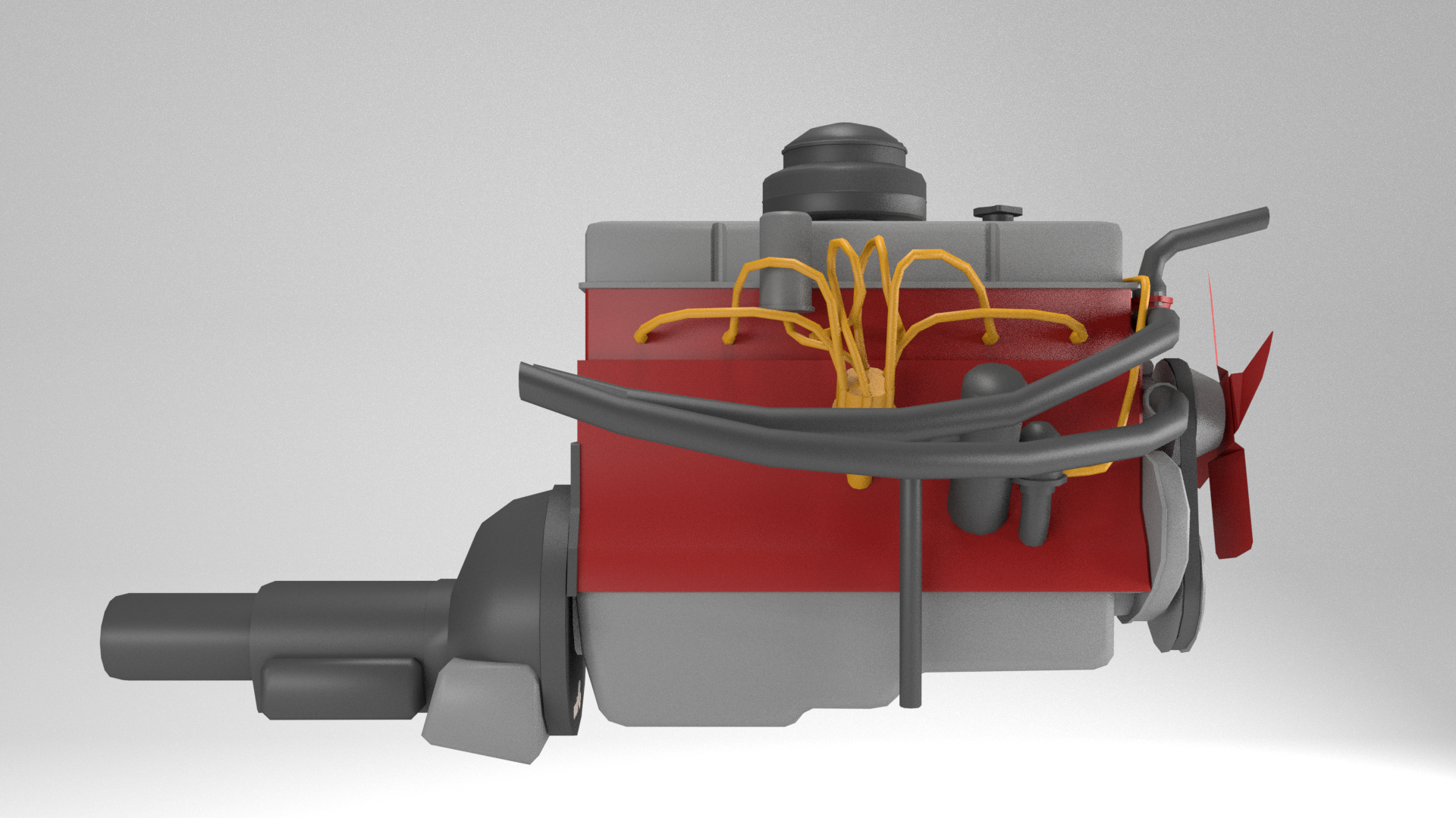 I6 engine 3D model - TurboSquid 1331256