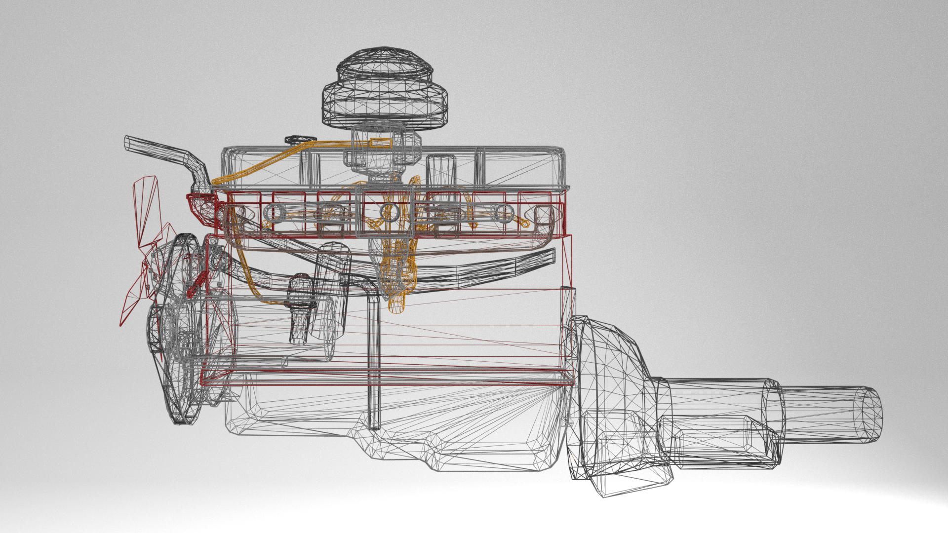 I6 engine 3D model - TurboSquid 1331256