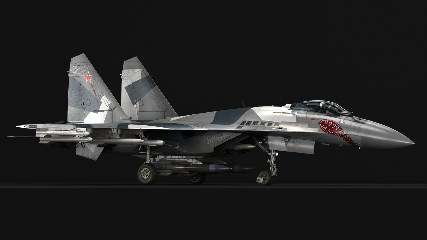 Sukhoi su-35 modeled 3D model - TurboSquid 1331298