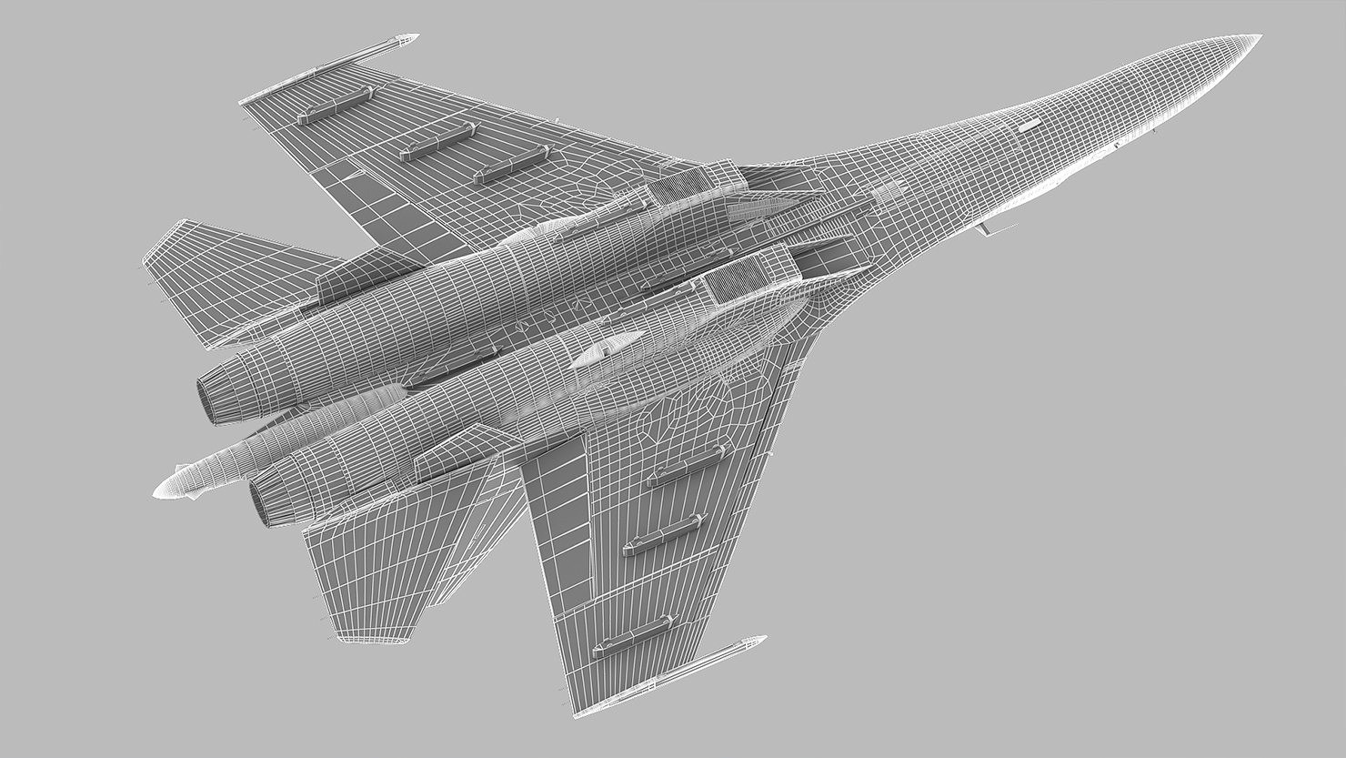Sukhoi su-35 modeled 3D model - TurboSquid 1331298