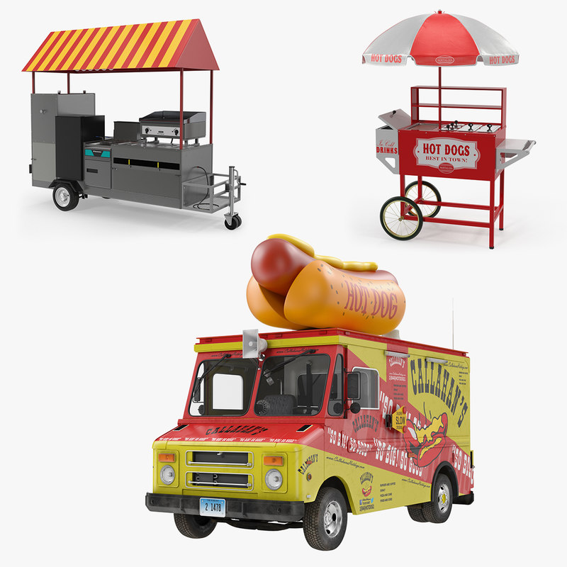 Hot dog vending machines 3D model - TurboSquid 1331328