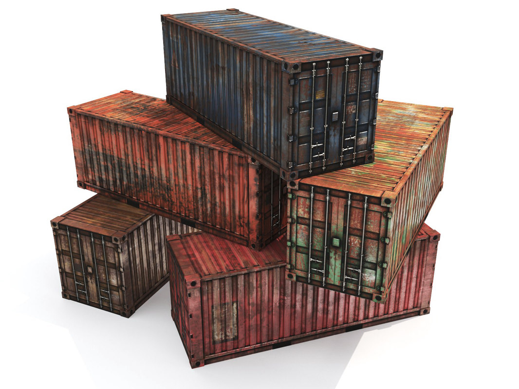 3D model containers polys - TurboSquid 1331340
