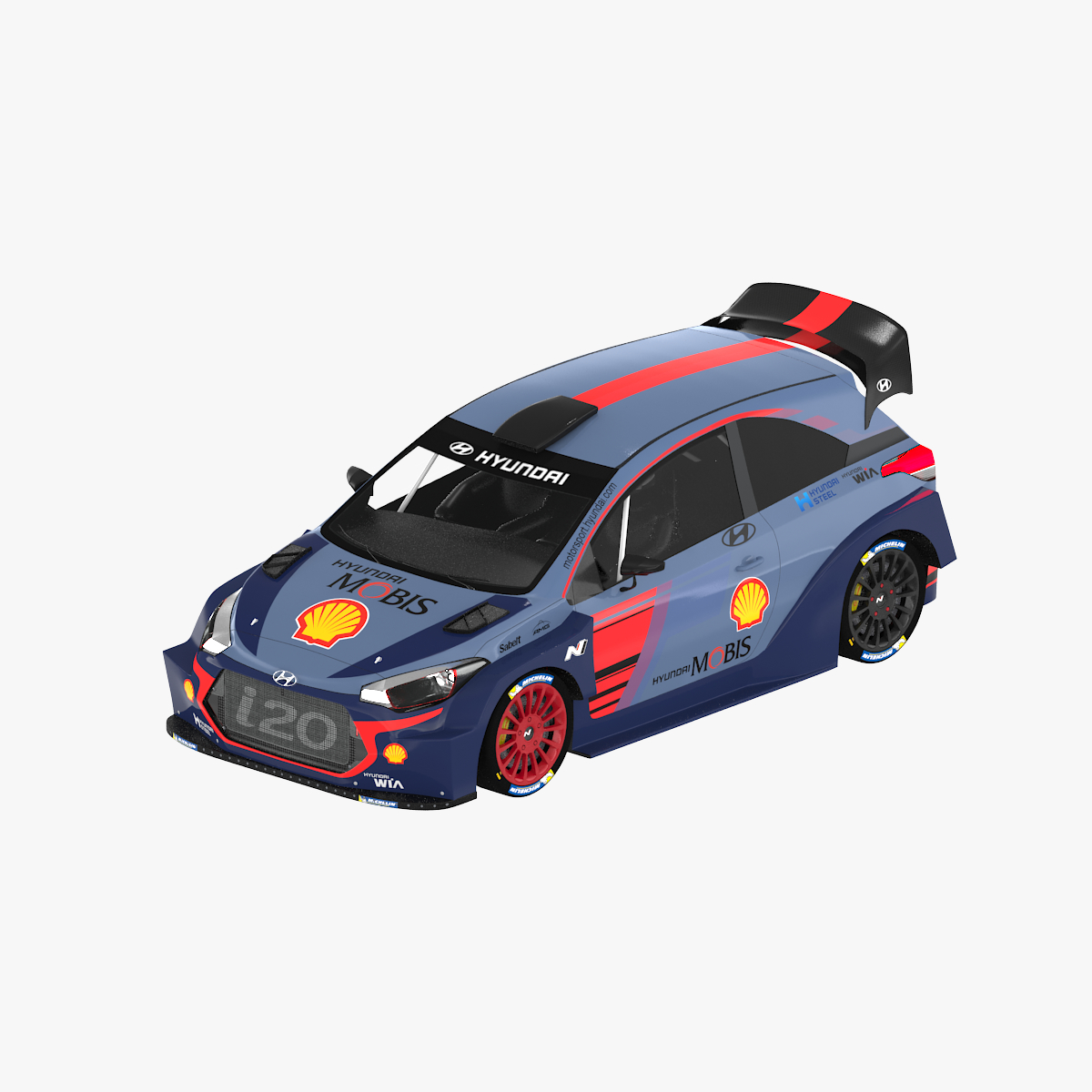 3D hyundai i20 wrc - TurboSquid 1331493
