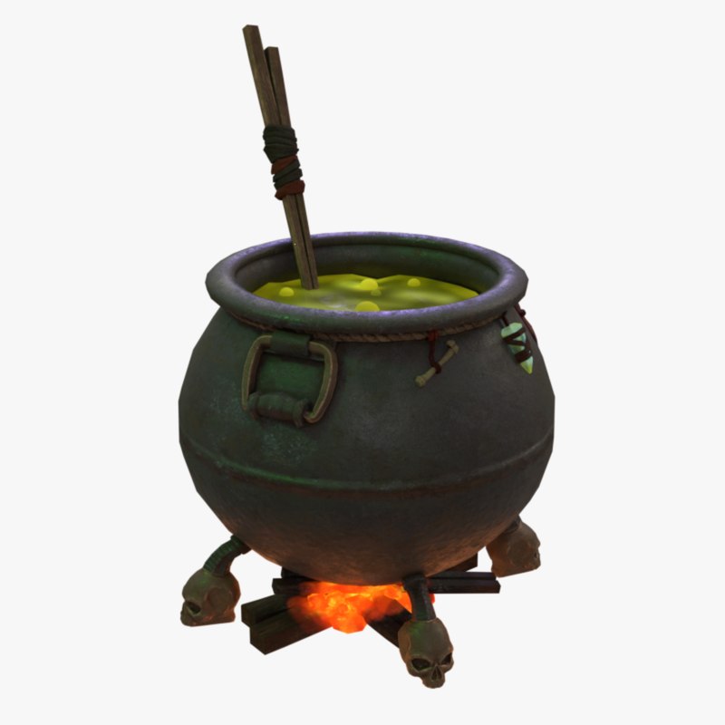 Magical witch cauldron 3D model - TurboSquid 1331727