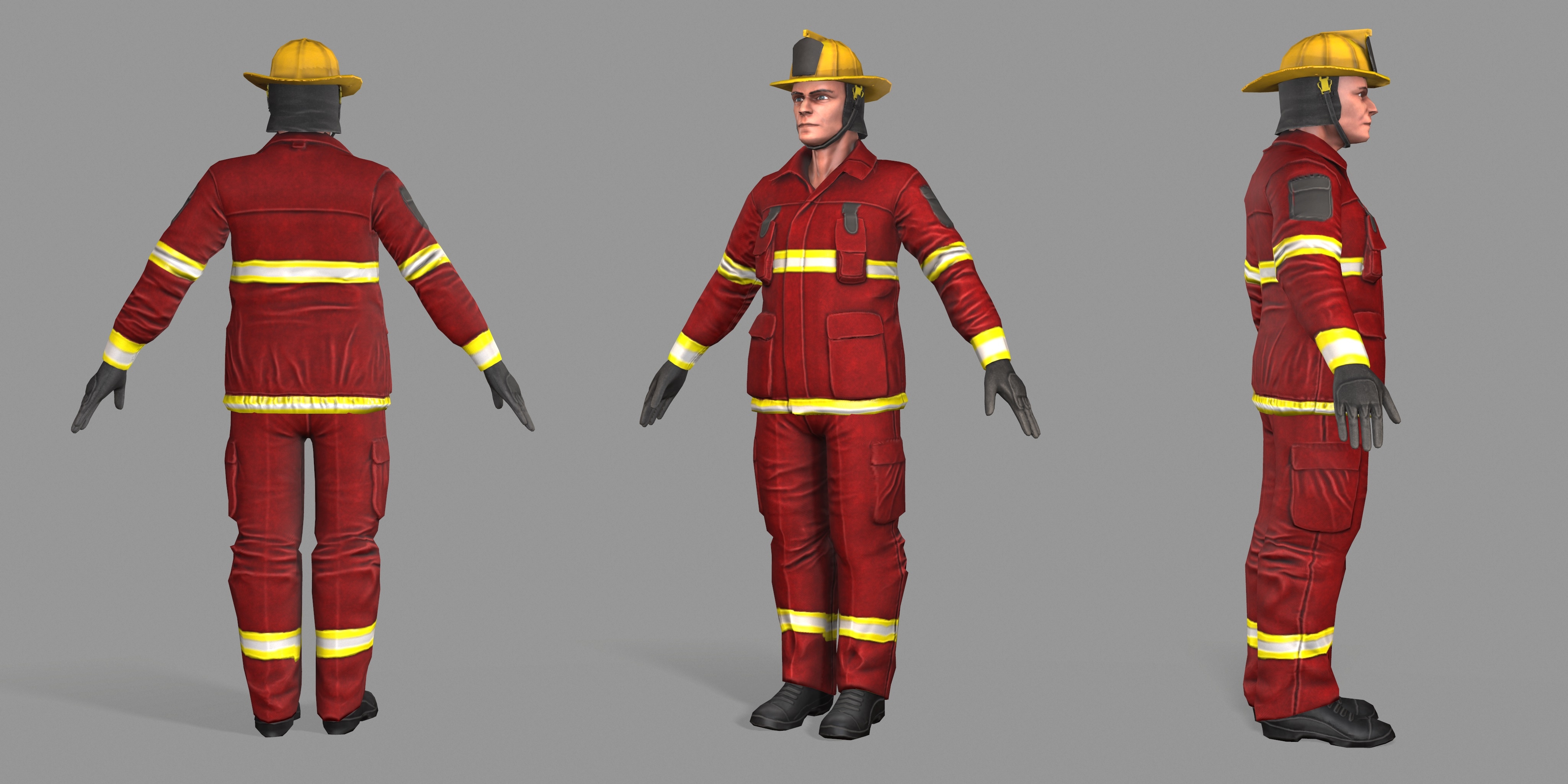 3D model fireman - TurboSquid 1331821